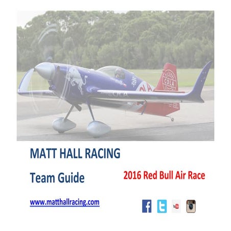Matt hall Racing 2016 Red Bull Air Race team guide | PDF