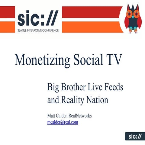 Matthew calder-sic-2011 | PPT