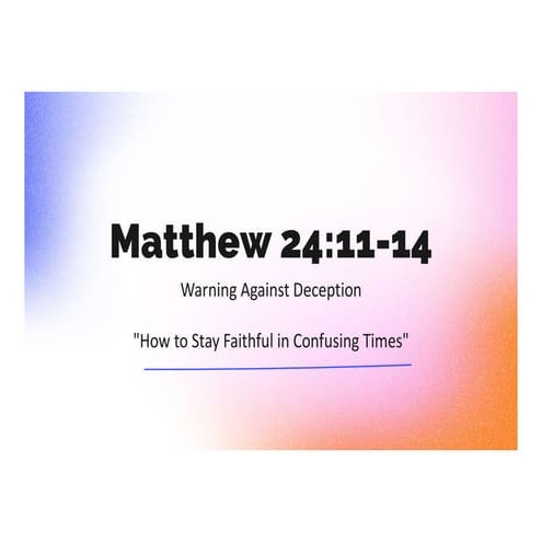 Matthew 24 11-14 Bible Verse Reflection.pdf