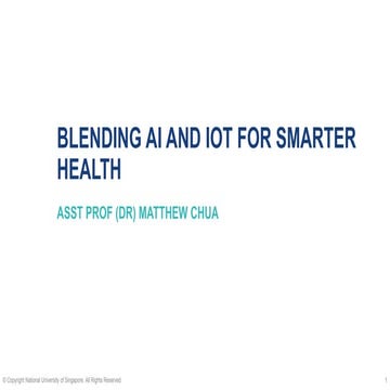 Apidays Singapore 2024 - Blending AI and IoT for Smarter Health by ...