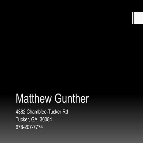 Matthew gunther | PPT