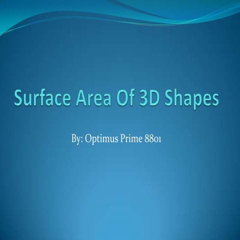 Surface Area | PPT