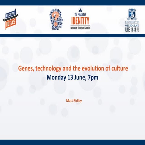 Matthew ridley presentation[1] | PPT