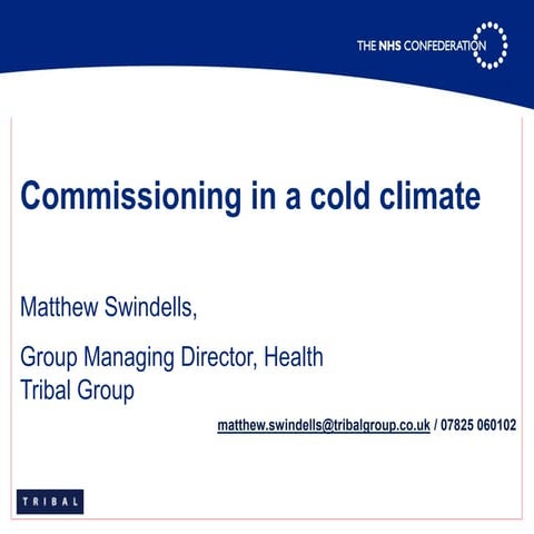 NHS Confederation Conference Presentation 2009 | PDF | Health Insurance ...
