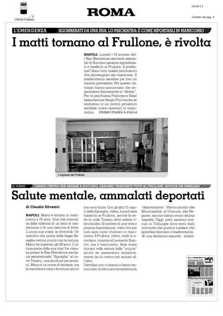 Cronache di Napoli su degrado scuola Alighieri- Giovanni Parisi | PDF
