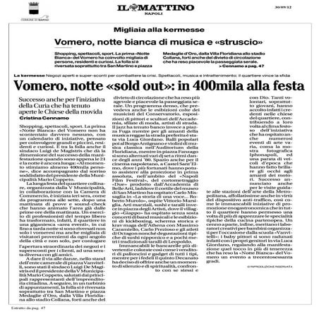 la notte del Vomero su Il Mattino | PDF