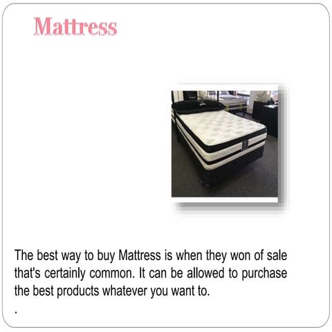 Mattress | PPTX