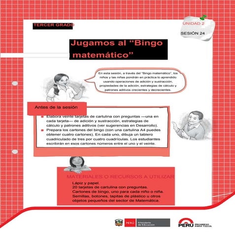 Jugamos al “Bingo matemático” | DOCX