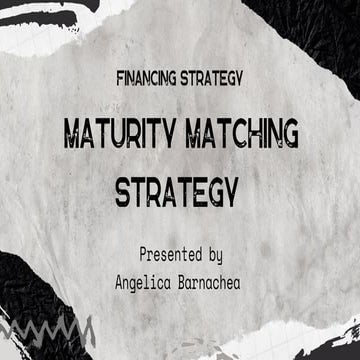 Financing Strategy: Maturity Matching Strategy | PDF