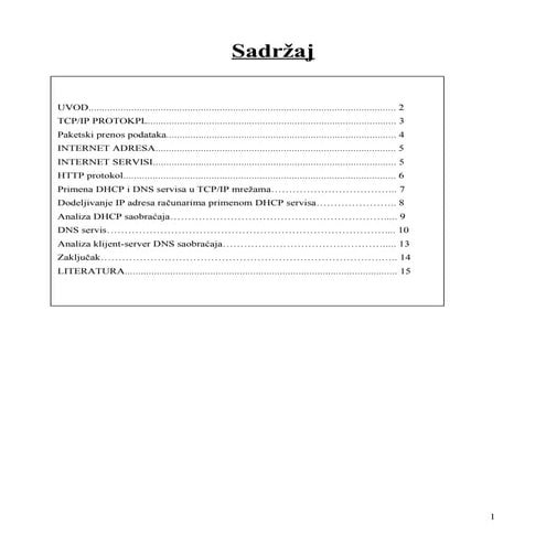 Maturski rad iz racunarskih mreza | DOC