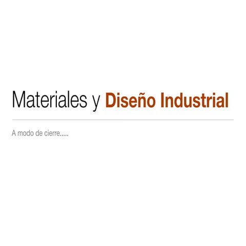 Materiales y diseno industrial | PDF
