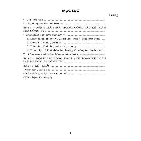 Tai lieu: Mau bao cao thuc tap ke toan part 1 | PDF