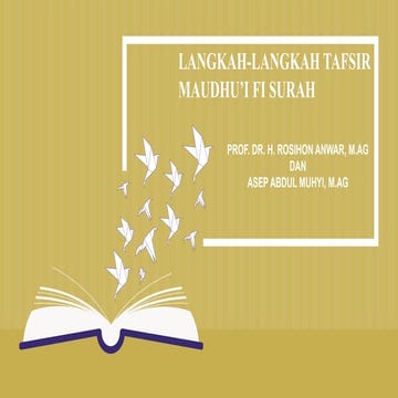 Tafsir Maudhui by Asep Abdul Muhyi, M.Ag.pptx