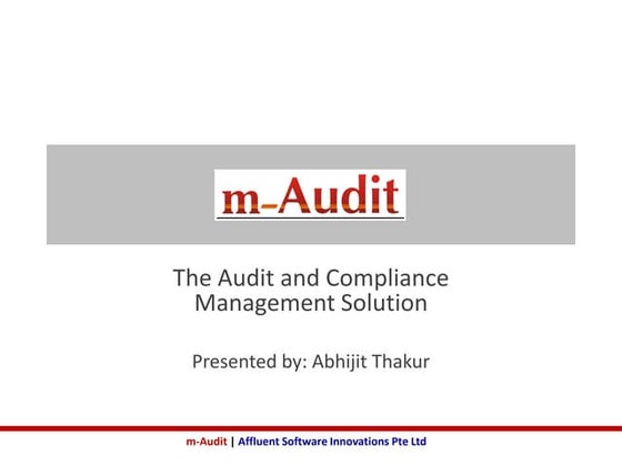 m-Audit_Brochure | PDF