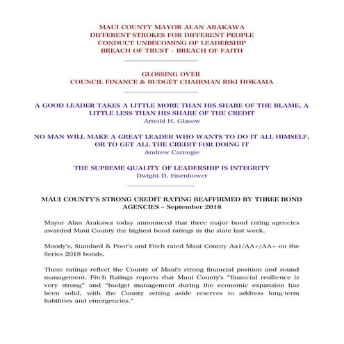 Maui Mayor Alan Arakawa - Different Stokes for Different People - I AM ...