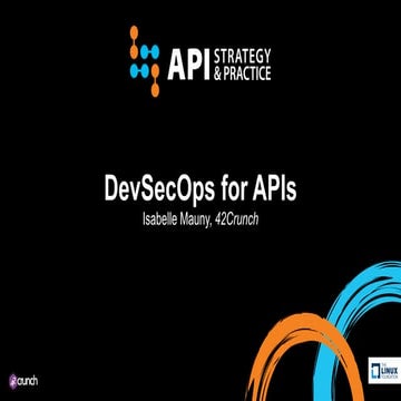 LF_APIStrat17_Practical DevSecOps for APIs | PPT