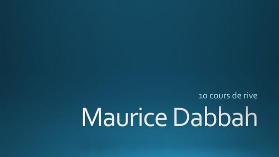 Maurice Dabbah : | PPT