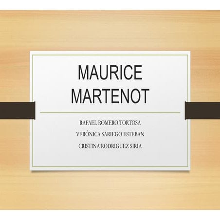 Maurice Martenot | PPT
