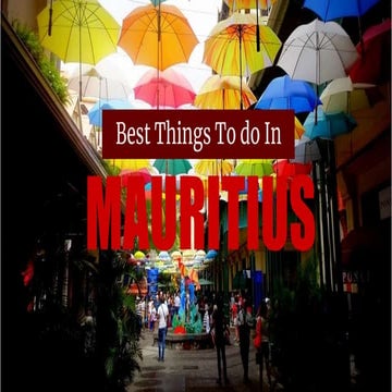 Things to do in Mauritius | PPT