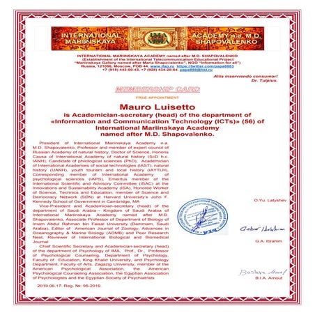 RECOGNITION 2024-7 IMA academy official certificate | PDF