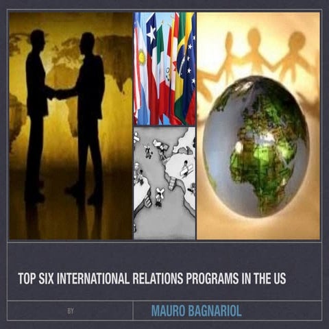 Mauro Bagnariol_ Top International Relations Programs in the US | PDF ...