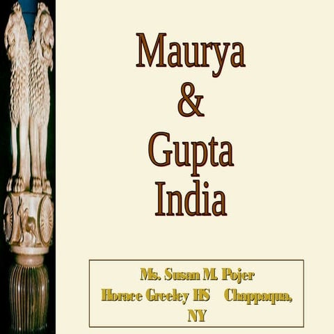 Maurya gupta empires | PPT