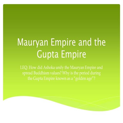 Mauryan empire and the gupta empire | PPTX