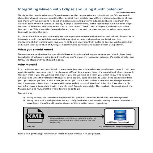 Integrating Maven with Eclipse | PDF | Programming Languages | Computing
