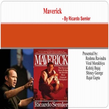 Maverick By Ricardo Semler | PPTX