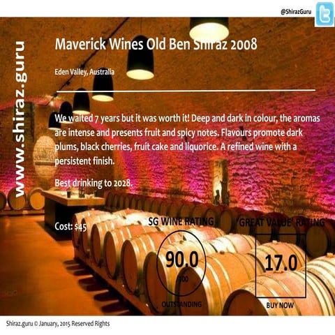 Maverick Wines Old Ben Shiraz 2008 | PPTX