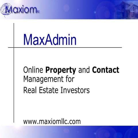 Max Admin | PPT