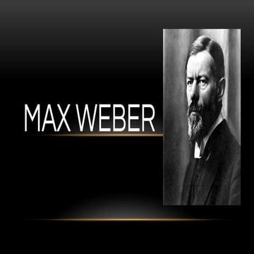 Max Weber | PDF