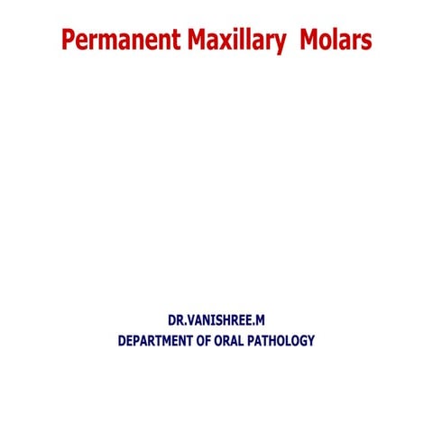 Maxillary second molar | PPTX