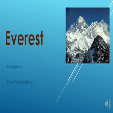 Mount everest | PPTX