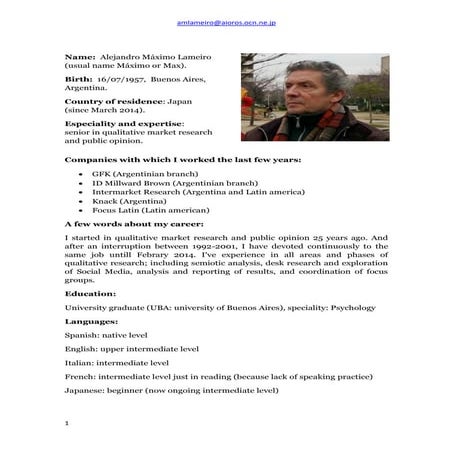 Max curriculum english | PDF | Education