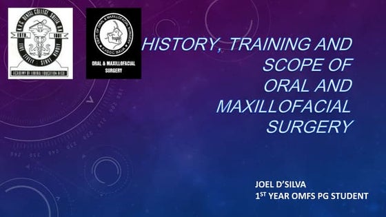 Oral and maxillofacial surgery | PPTX