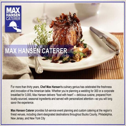 Max Hansen Caterer Presentation | PPTX