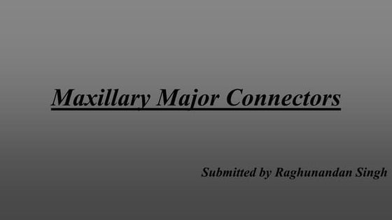 Removable partial denture | PPT