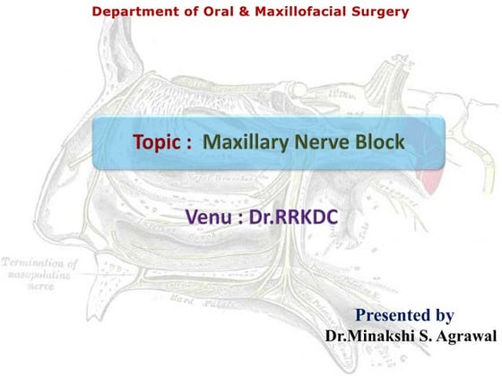 Posterior superior alveolar (psa) nerve block | PPT