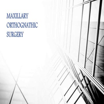 MAXILLECTOMY | PPTX