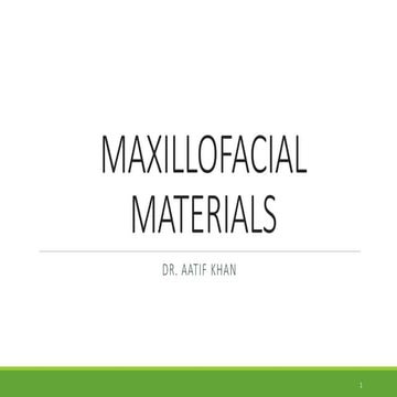 Maxillofacial materials | PDF