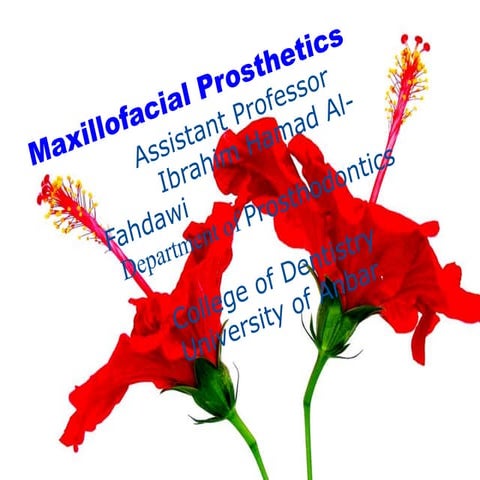 Maxillofacial prosthesis | PPTX