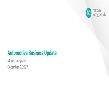 Maxim auto business update final | PDF