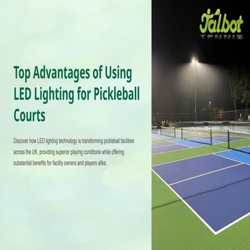 Maximize Court Visibility with LED Pickleball Lighting Benefits Today ...