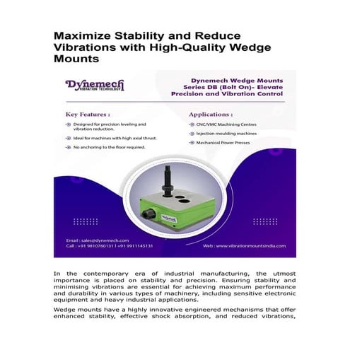 Maximize Stability and Reduce Vibrations with High-Quality Wedge Mounts.pdf