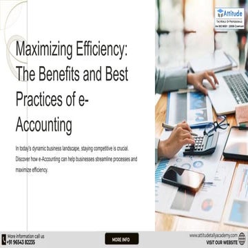 Maximizing Efficiency The Benefits And Best Practices Of E Accounting