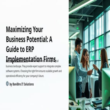 Maximizing Your Business Potential A Guide to ERP Implementation Firms ...