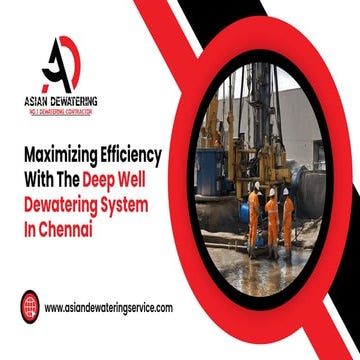 Deep Well Dewatering System in Chennai | Asian Dewatering | PDF | Civil ...