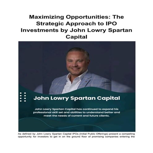 Maximizing Opportunities_ The Strategic Approach to IPO Investments by ...