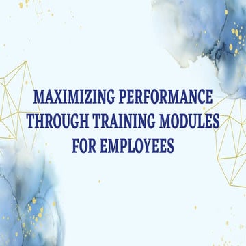 The Impact of Training Modules on Employee Performance.pptx
